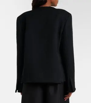 TOTEME Fluid Wool-blend Jacket - Black