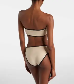 TOTEME Strapless Bikini Top - Brown