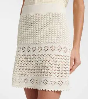ERES Angela Crochet Miniskirt - White