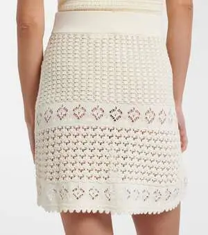ERES Angela Crochet Miniskirt - White