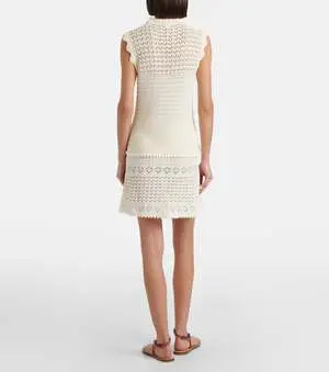 ERES Angela Crochet Miniskirt - White