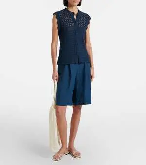 ERES Aurora Crochet Top - Blue