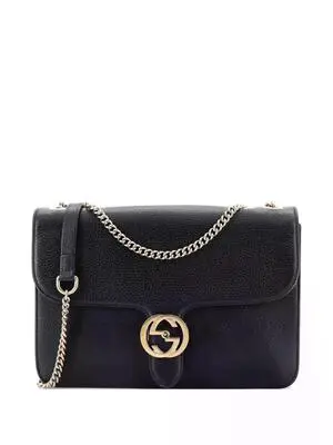 Gucci Interlocking Leather Medium Shoulder Bag