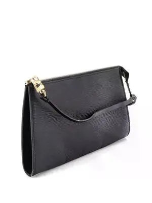 LOUIS VUITTON Pochette Accessoires Epi Leather Clutch Bag - Black