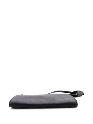 LOUIS VUITTON Pochette Accessoires Epi Leather Clutch Bag - Black