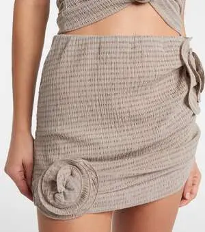 Magda Butrym Striped Mini Skirt
