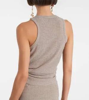 Magda Butrym Knotted Top - Beige