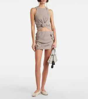 Magda Butrym Knotted Top - Beige