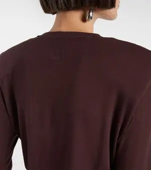 Magda Butrym Cotton-blend Knit Top - Brown