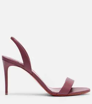 CHRISTIAN LOUBOUTIN O Marilyn 85 Leather Sandals - Purple