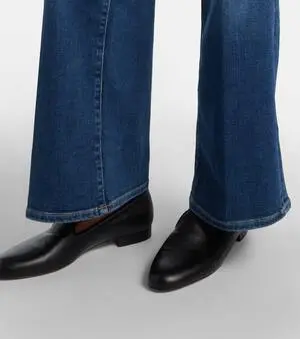 FRAME Low Rise Le Slim Palazzo Wide-leg Jeans - Blue