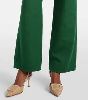 Max Mara Onorata Wide-leg Pants - Green
