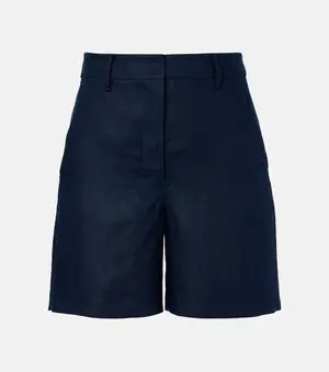 Max Mara Linen Shorts - Blue