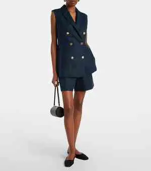 Max Mara Linen Shorts - Blue