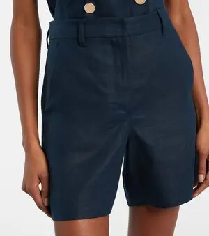 Max Mara Linen Shorts - Blue