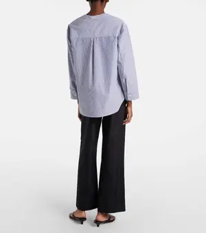 Max Mara Cotton Cropped Wide-leg Pants - Black