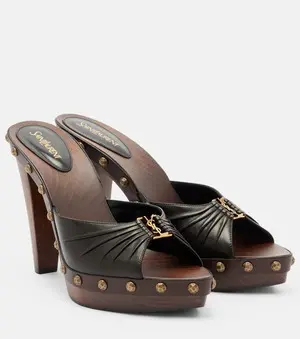 Saint Laurent Leather Platform Pumps