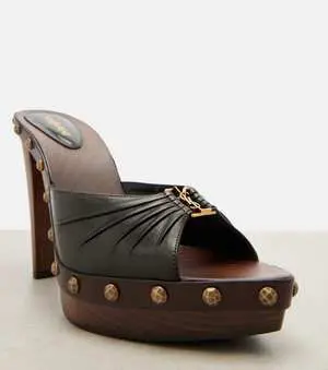 Saint Laurent Leather Platform Pumps