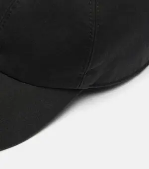 THE ROW Caspian Cotton Canvas Baseball Cap - Black