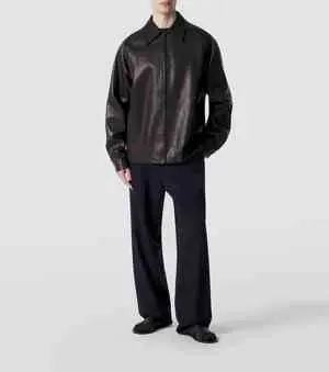 THE ROW Mount Leather Jacket