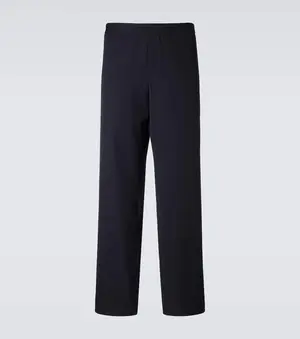 THE ROW Ari Wide-leg Wool Pants - Blue
