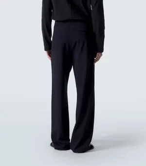 THE ROW Ari Wide-leg Wool Pants - Blue