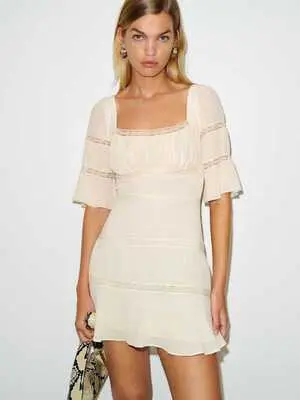 REFORMATION Claribel Lace Mini Dress