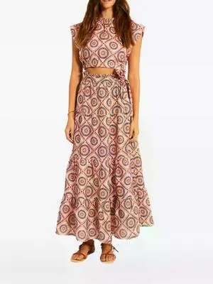 LEMLEM Muna Geometric Print Top - Pink