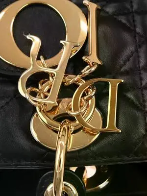 Dior 2015 Large Lady Cannage Tote Bag - Black
