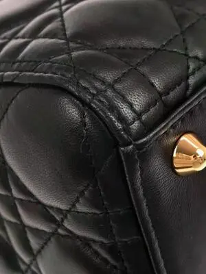 Dior 2015 Large Lady Cannage Tote Bag - Black