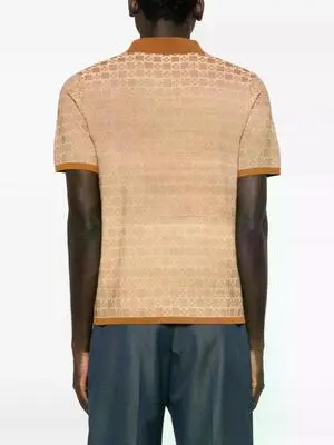 Sandro Square Cross Polo Shirt - Neutrals