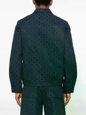 Sandro Square Pattern Zip Jacket