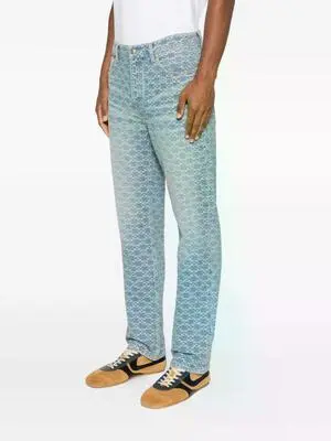 Sandro Regular-fit Square Cross Jacquard Jeans