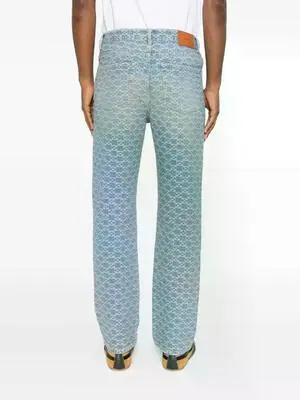 Sandro Regular-fit Square Cross Jacquard Jeans