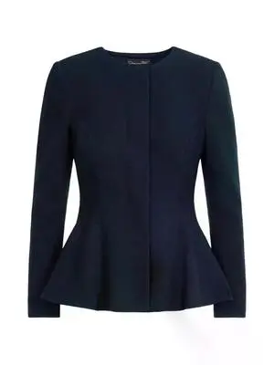 Oscar De La Renta Peplum Wool-blend Jacket