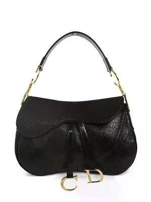 Dior 2001 Stingray Saddle Handbag - Black