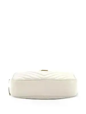 Saint Laurent Lou Camera Small Crossbody Bag Matelasse Chevron Leather - Neutrals