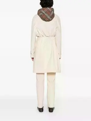Burberry Newbury Check Hooded Parka Coat