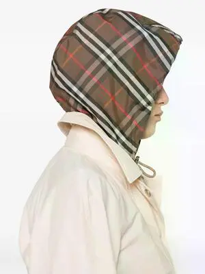 Burberry Newbury Check Hooded Parka Coat
