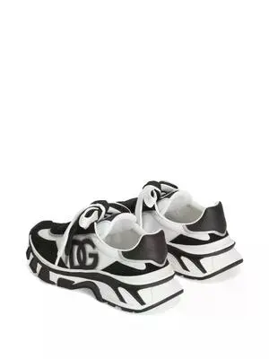 Dolce & Gabbana Dg Country Road Nylon And Leather Sneakers - White