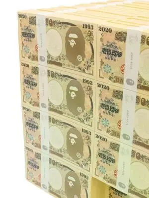 A BATHING APE Banknote-print Chair