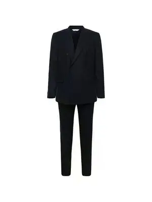 Boglioli Pinstripe-pattern Double-breasted Suit - Blue