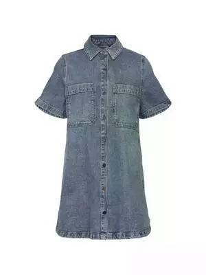Hugo Buttoned Denim Mini Dress