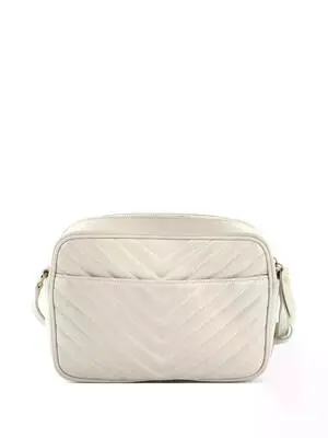 Saint Laurent Lou Camera Bag Matelasse Chevron Leather - Neutrals