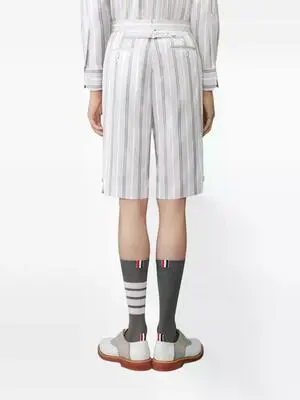 Thom Browne Striped Shorts - Grey