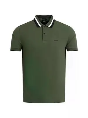 Hugo Logo Button Polo Shirt - Green