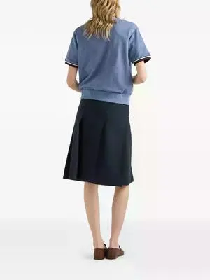 Prada Cotton Fleece V-neck Sweatshirt