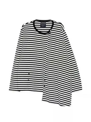 Yohji Yamamoto X Neighborhood Striped T-shirt - Black