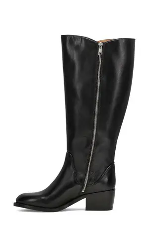 THE FRYE COMPANY Carson 2 Piping Knee High Boots - Black