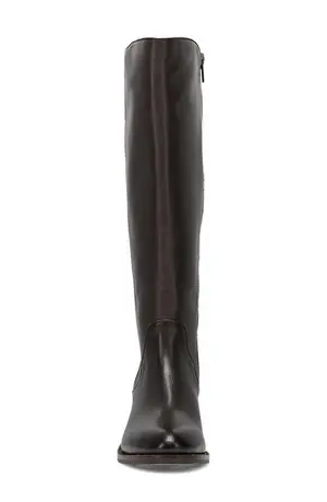THE FRYE COMPANY Carson 2 Piping Knee High Boots - Dark Brown